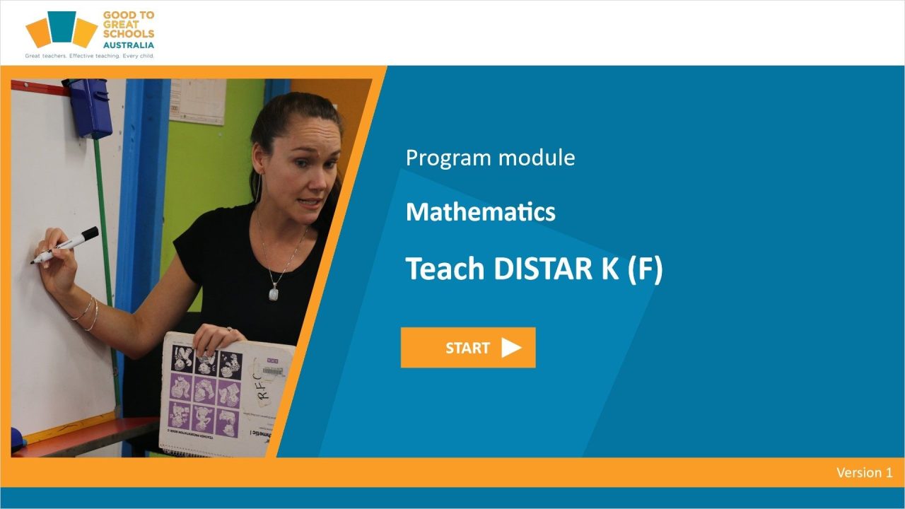 Program Module – Mathematics - Good to Great Schools Australia