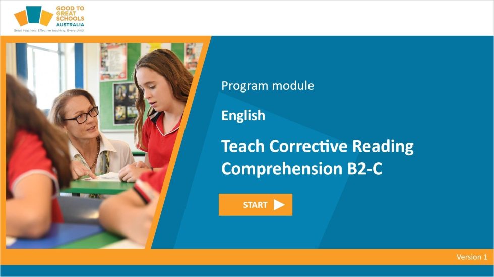Program Modules – English - Good to Great Schools Australia