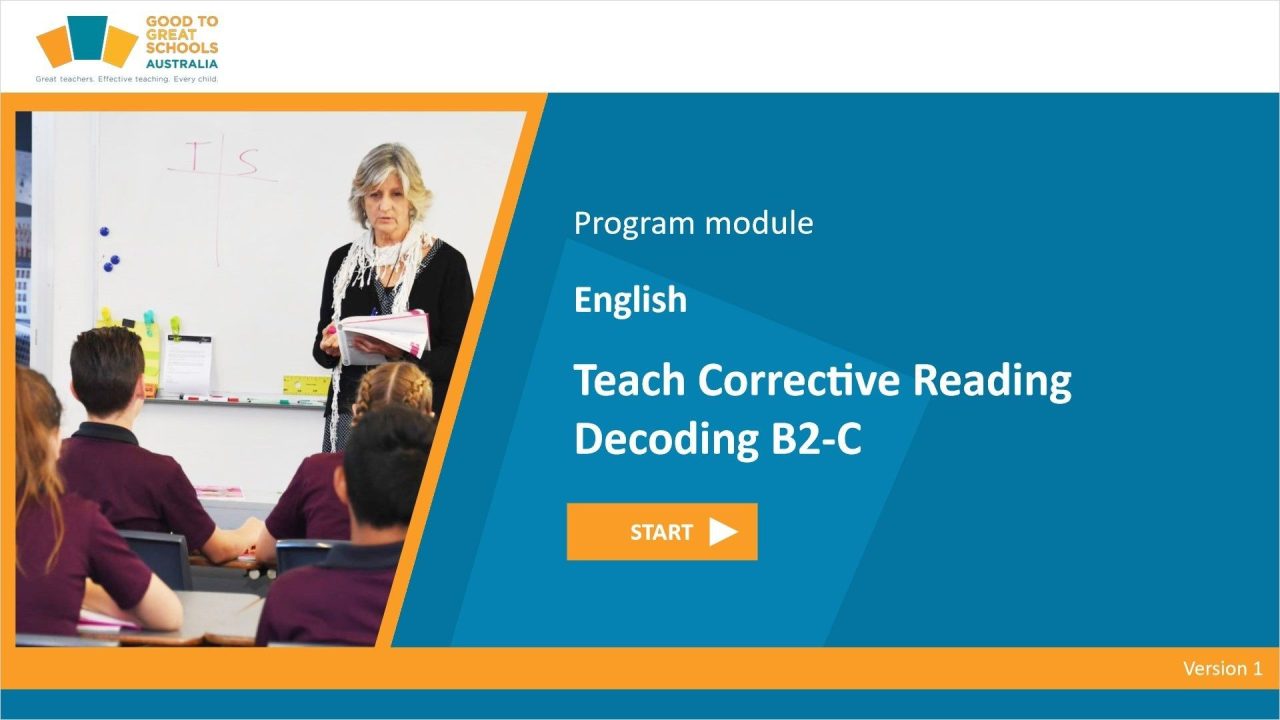 Program Modules – English - Good to Great Schools Australia