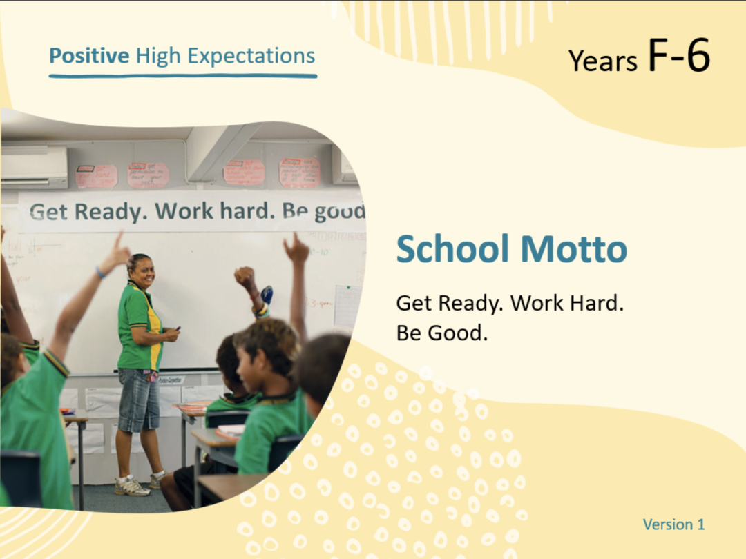 ECIS - Positive High-Expectations - Mottos and Values