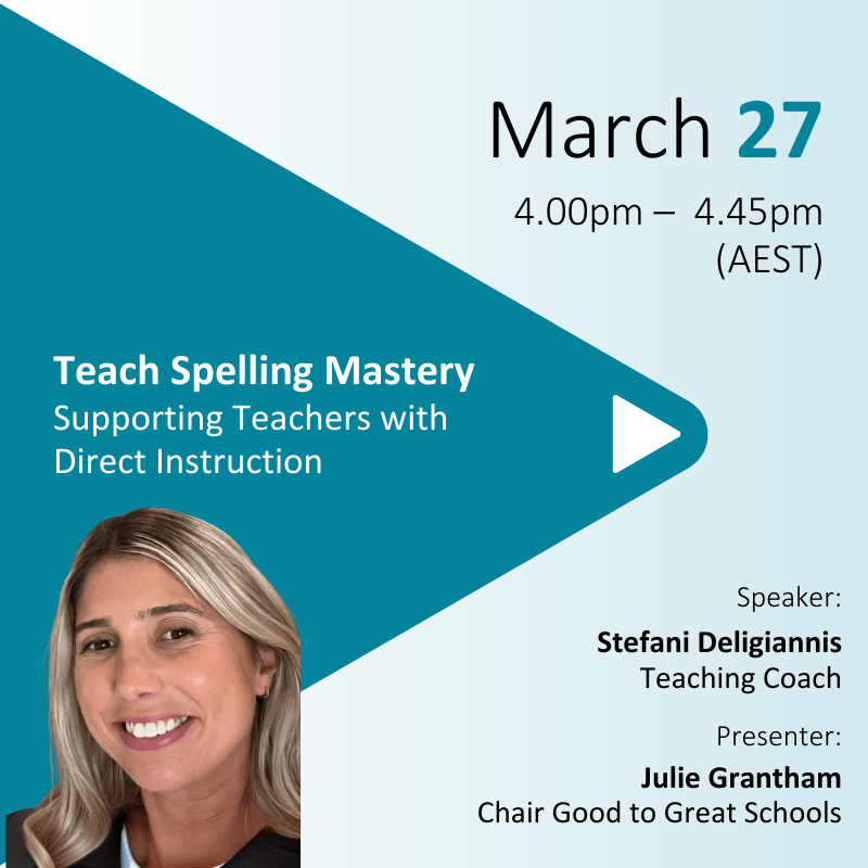 Teach Spelling Mastery: Supporting Teachers with Direct Instruction