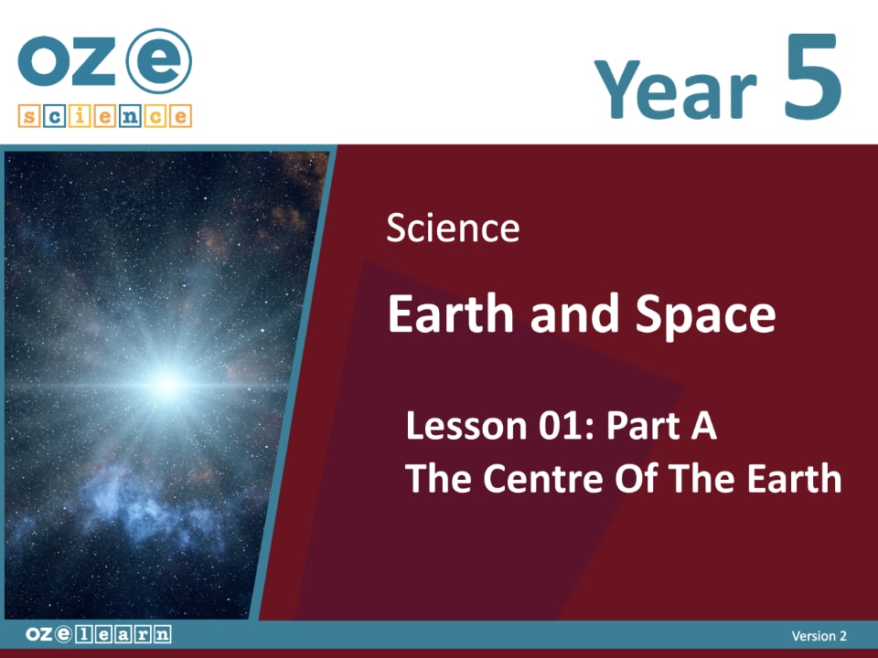 Science – Earth and Space – Version 2 - Good to Great Schools Australia