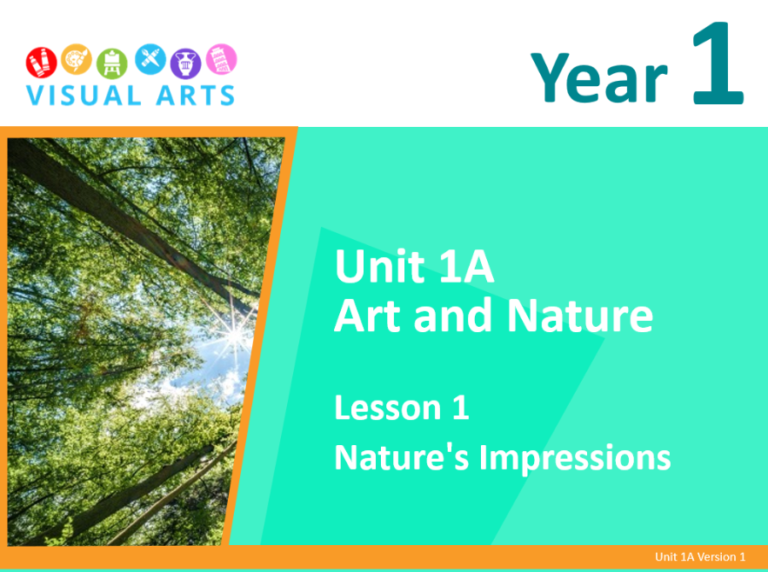 Visual Arts Unit 1 - Good to Great Schools Australia