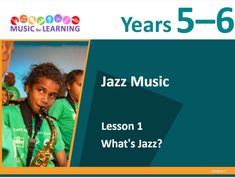 Music for Learning – Unit 1 - Good to Great Schools Australia