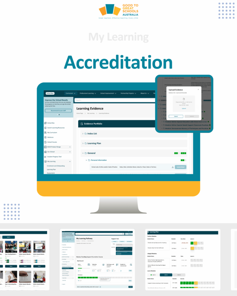 Teacher Platform - Good to Great Schools Australia