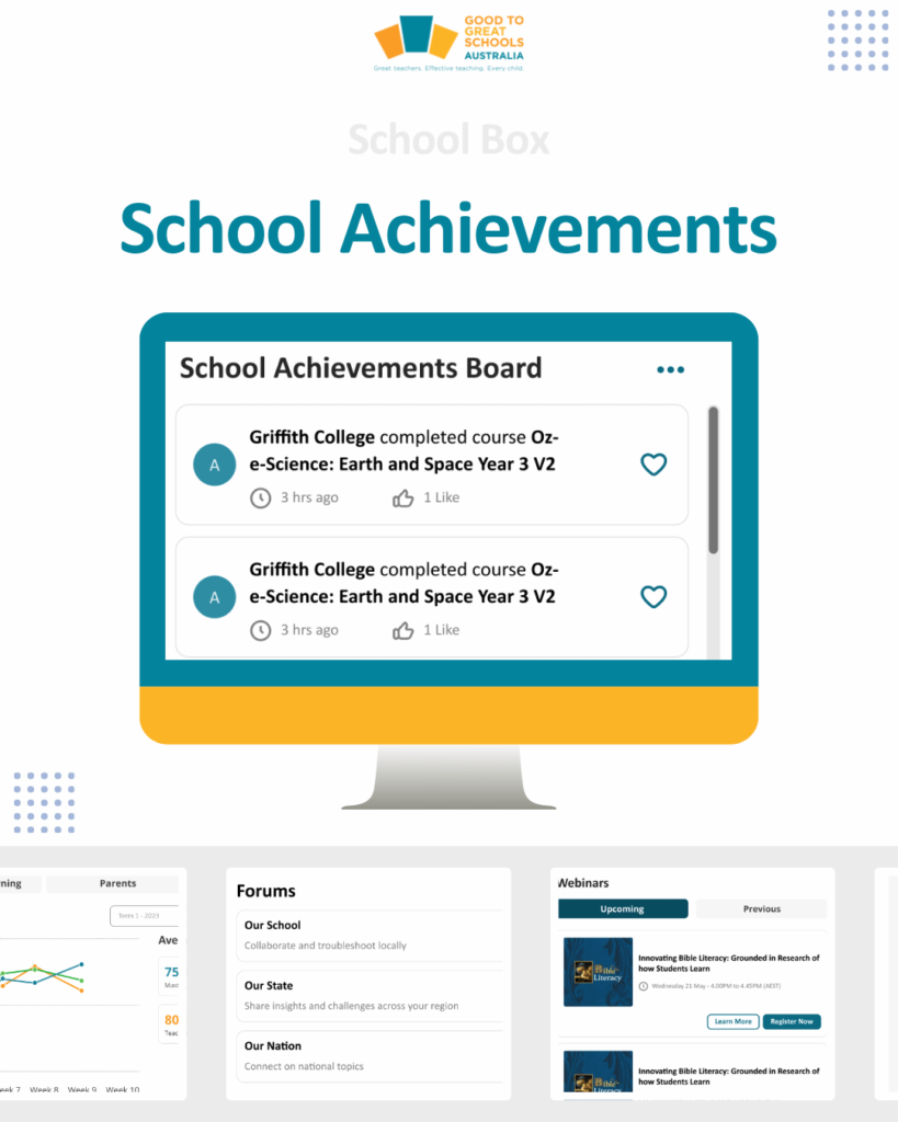 Teacher Platform - Good to Great Schools Australia