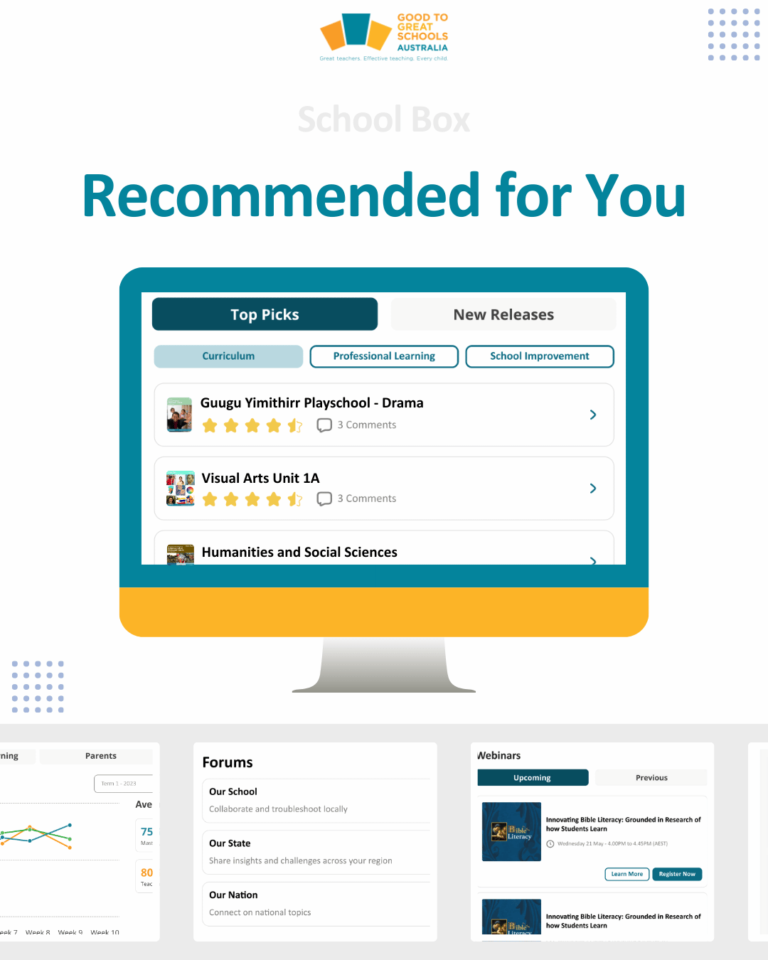 Teacher Platform - Good to Great Schools Australia
